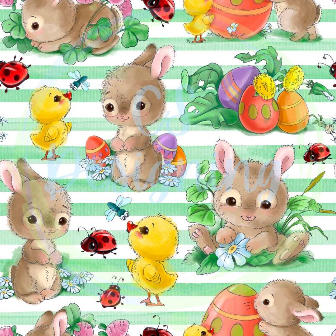 Easter Seamless,easter Bunny,seamless Pattern,easter Seamless Pattern ...