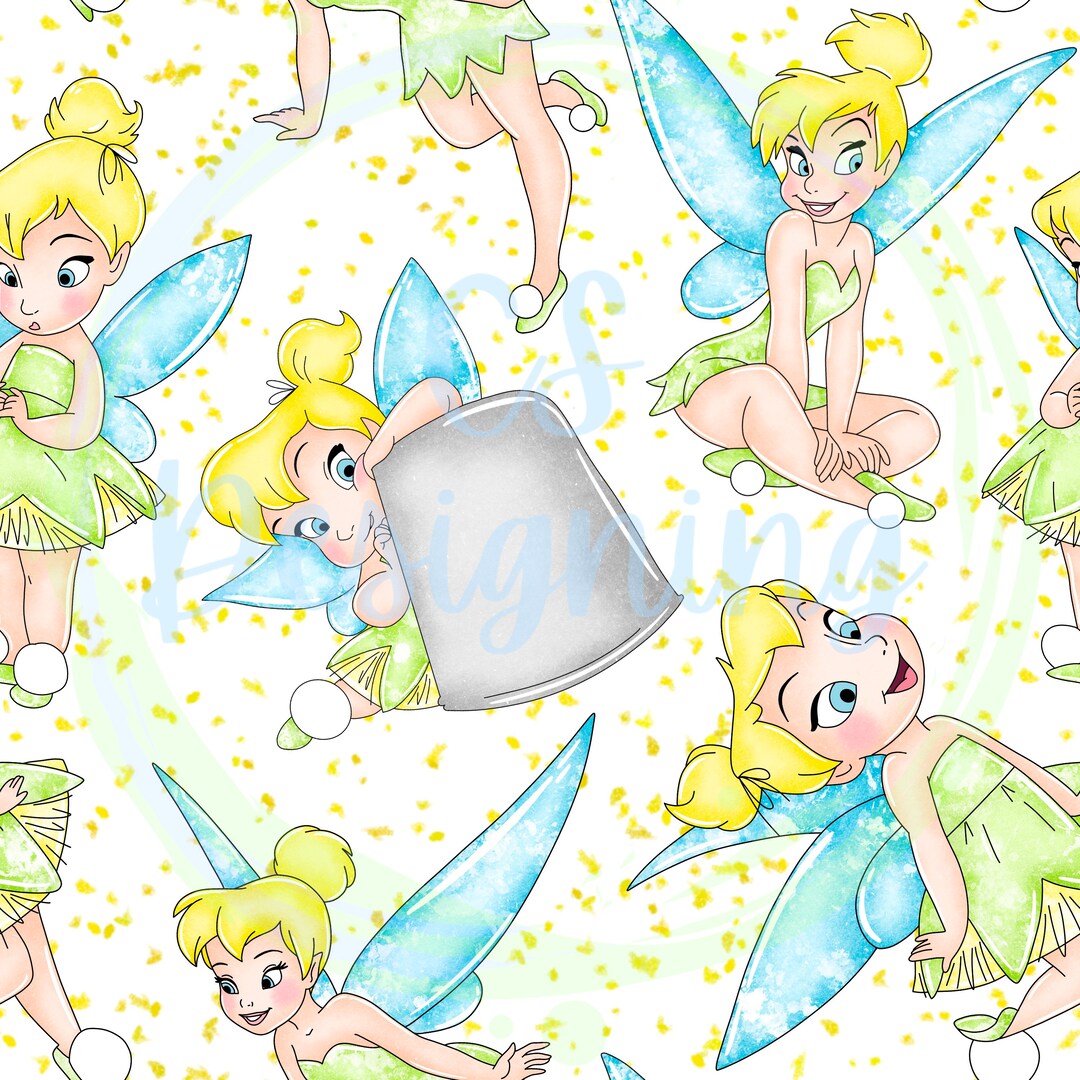 Fairy Seamless,seamless Pattern,tinkerbell,fairy Digital Paper ...