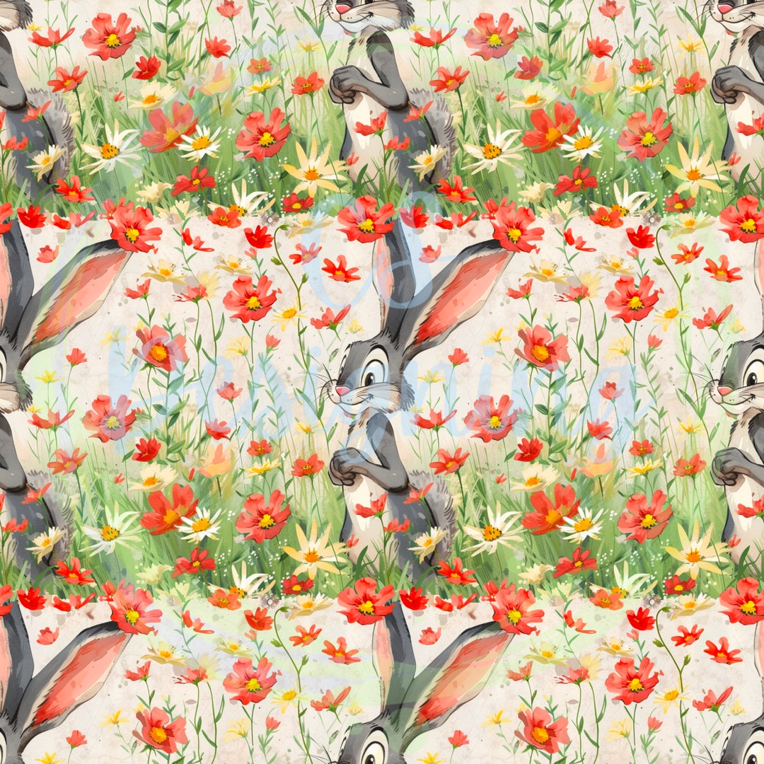 Bunny Seamless,easter Bunny,seamless Pattern,digital Paper,digital ...