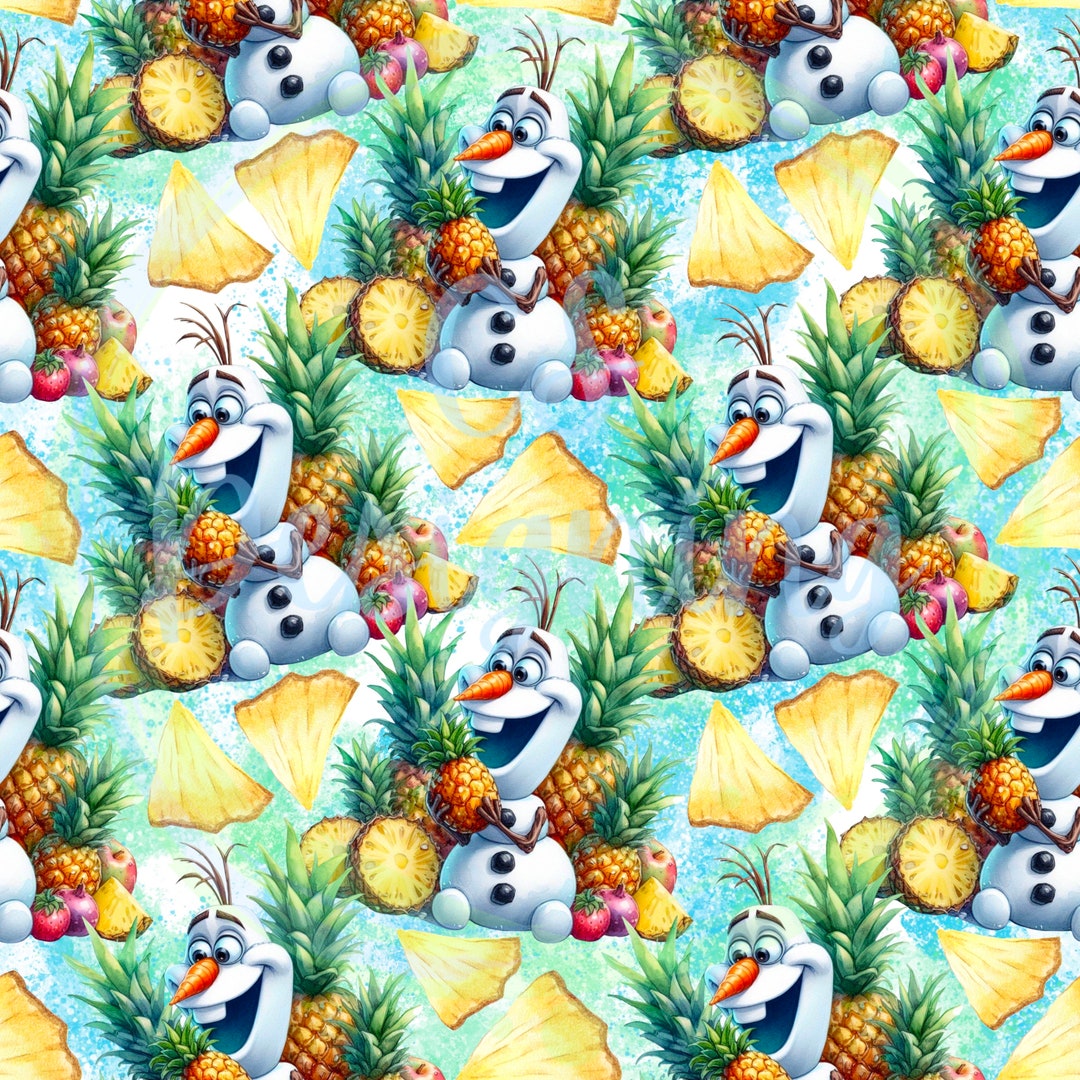 Frozen Digital Paper,olaf,olaf Seamless Pattern,seamless Pattern,magic ...
