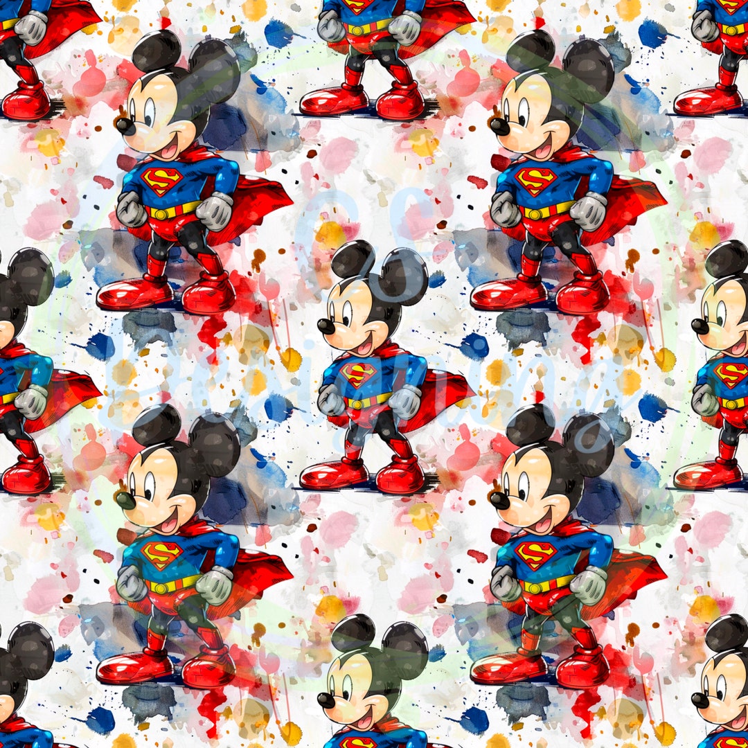 Magic Kingdom Seamless,mickey Seamless,seamless Pattern,digital Paper ...