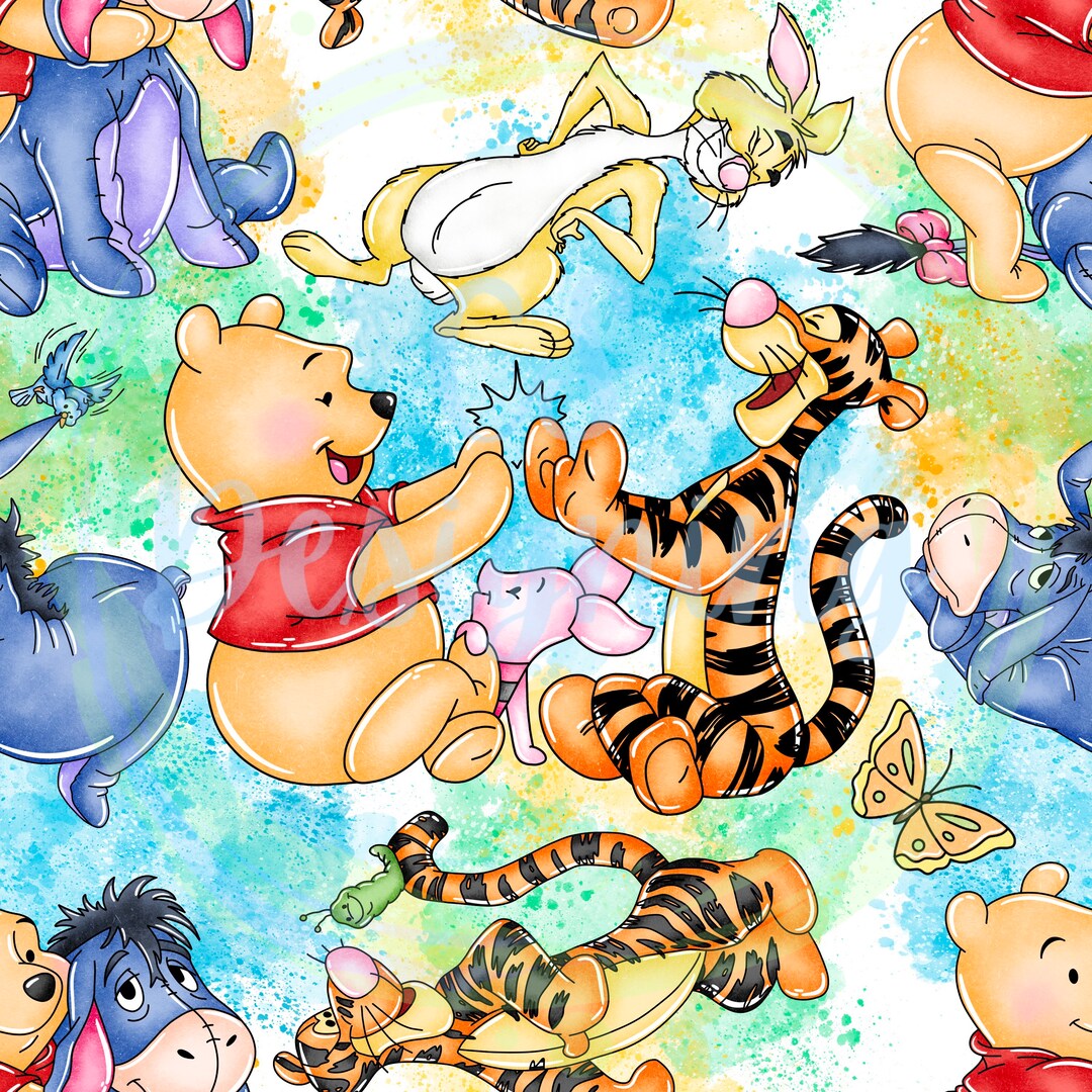 Winnie the Pooh Seamless,seamless Pattern,digital Paper,digital,paper ...