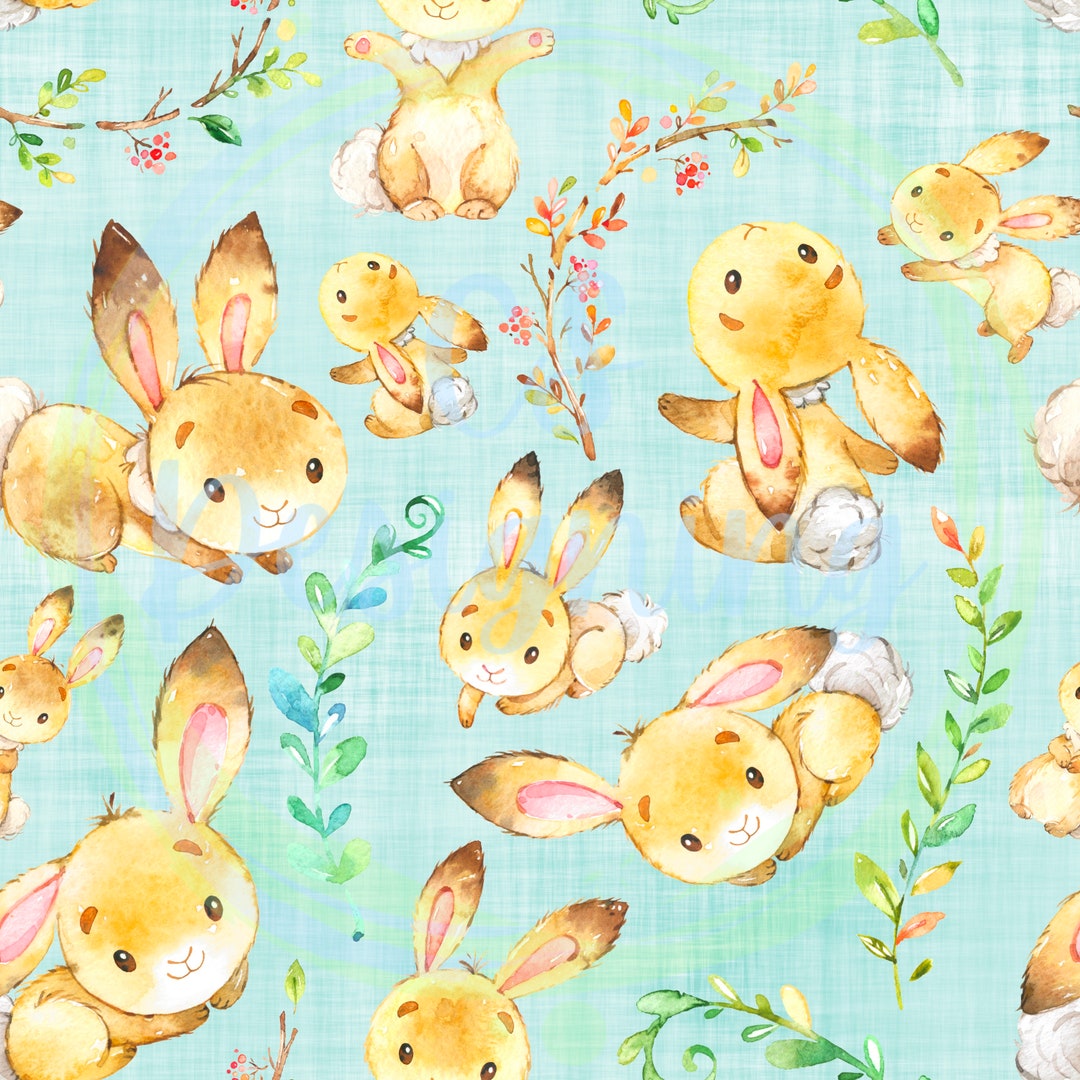 Bunny Seamless,easter Bunny,seamless Pattern,digital Paper,digital ...