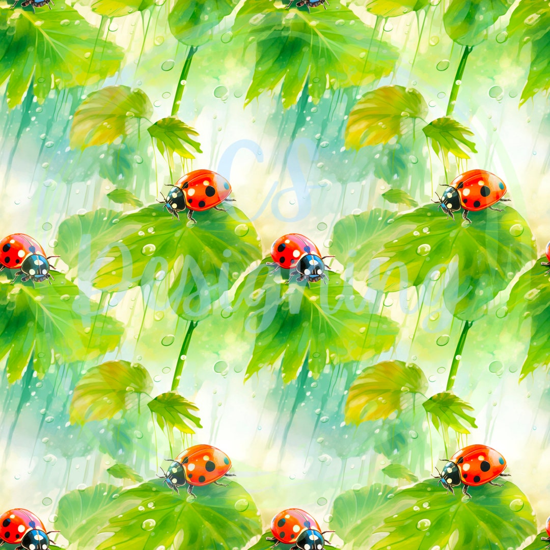Ladybug Seamless,ladybug Seamless File,digital Paper,digital,ladybug ...