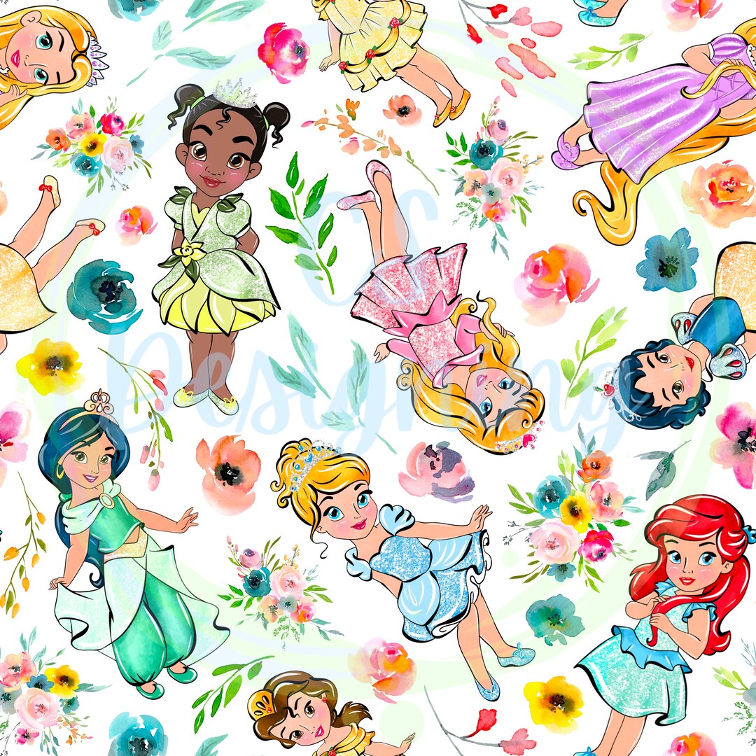 Princess Seamless,princess Seamless Pattern,digital Paper,digital ...