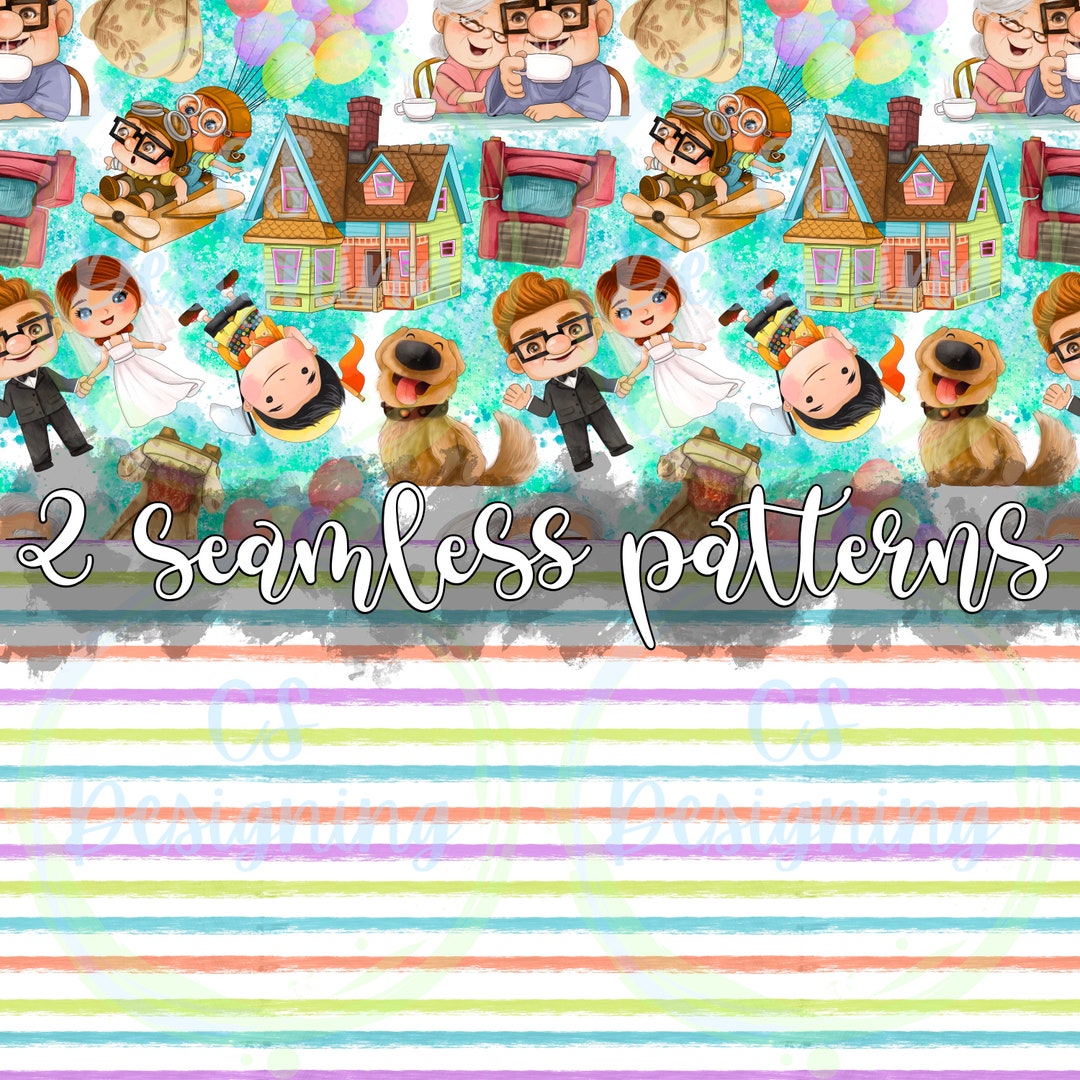 Up,character Pattern,seamless Pattern,digital Paper,digital,paper ...