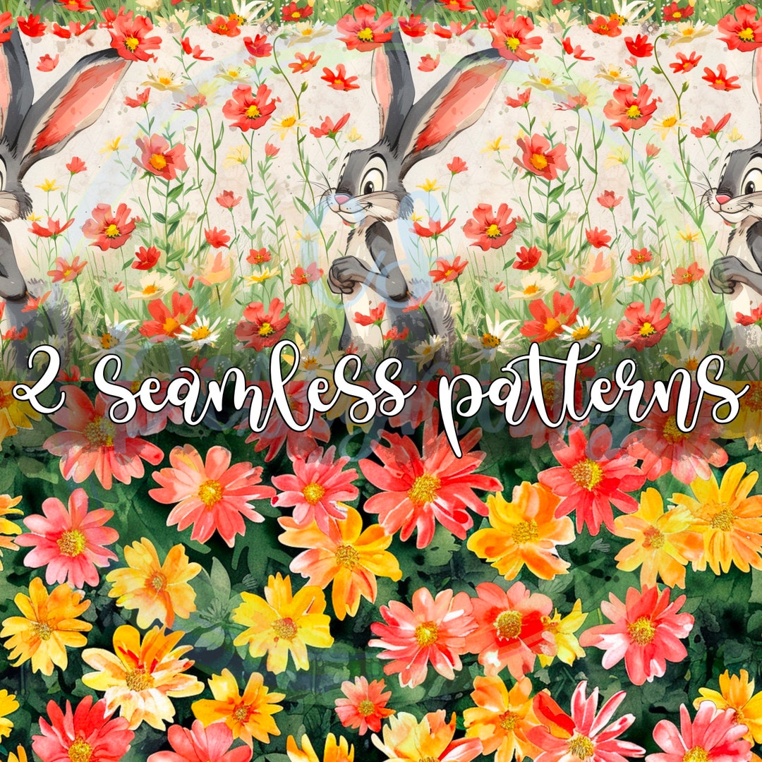 Bunny Seamless,easter Bunny,seamless Pattern,digital Paper,digital ...