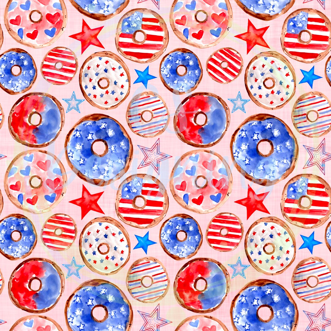 Fourth of July Seamless,fourth of July,seamless Pattern,digital Paper ...