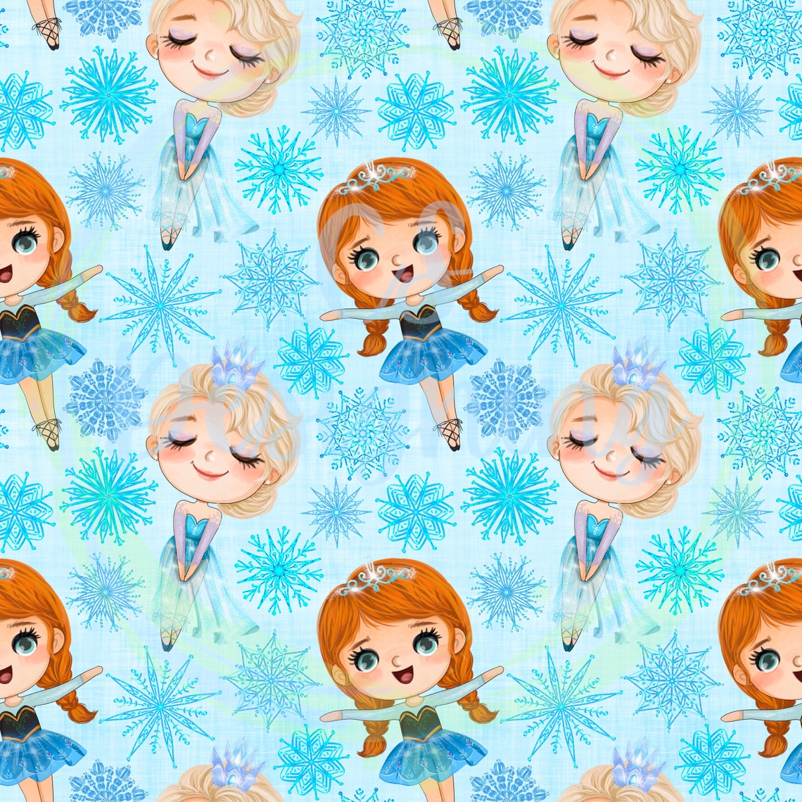 Frozen Digital Paperelsaelsa Seamless Patternseamless - Etsy
