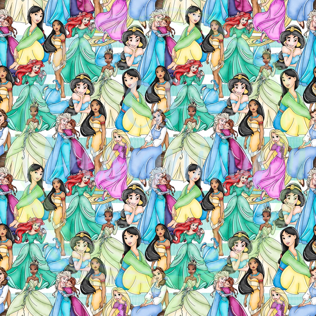 Princess Seamless,princess Seamless Pattern,digital Paper,digital ...