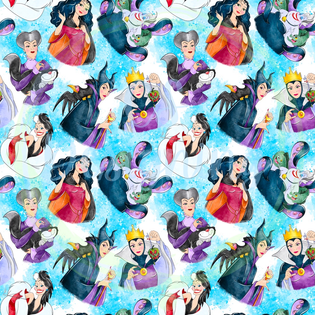 Villains Seamless,baby,seamless Pattern, Digital Paper,digital,paper ...