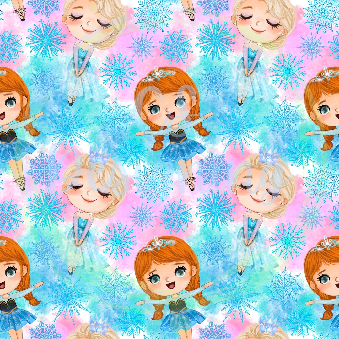 Frozen Digital Paper,elsa,elsa Seamless Pattern,seamless Pattern,magic ...