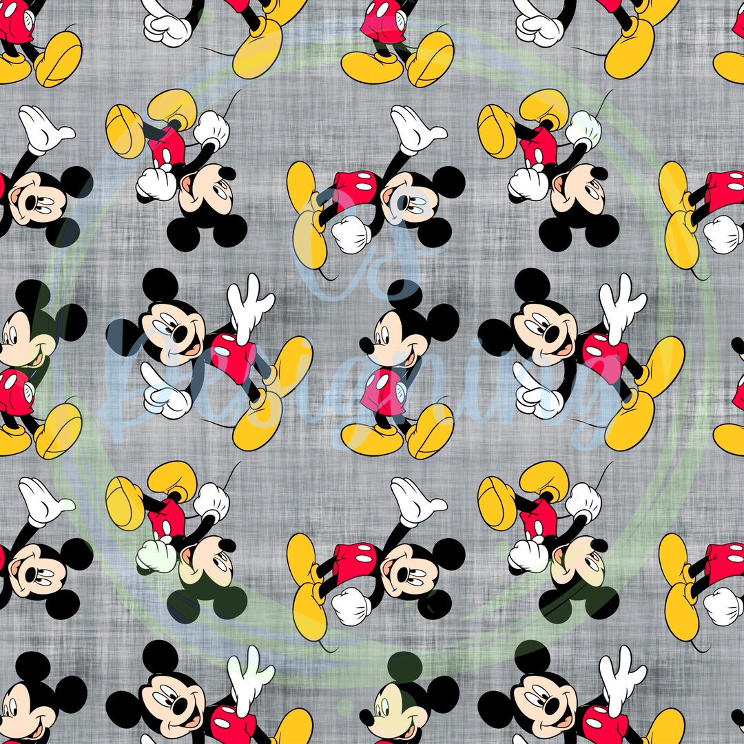 Magic Kingdom Seamless,mickey Seamless,seamless Pattern,digital Paper ...