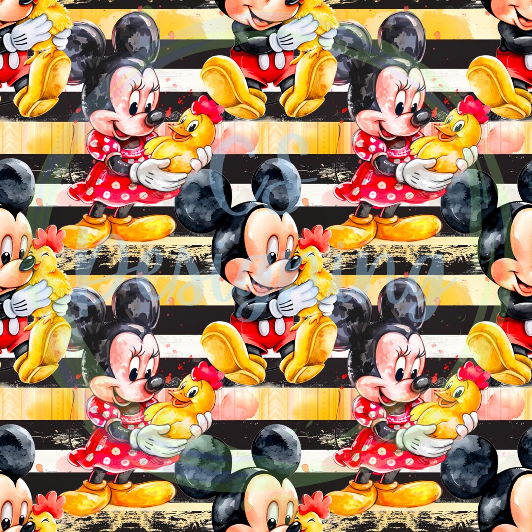 Magic Kingdom Seamless,mouse Friends,seamless Pattern,digital Paper ...