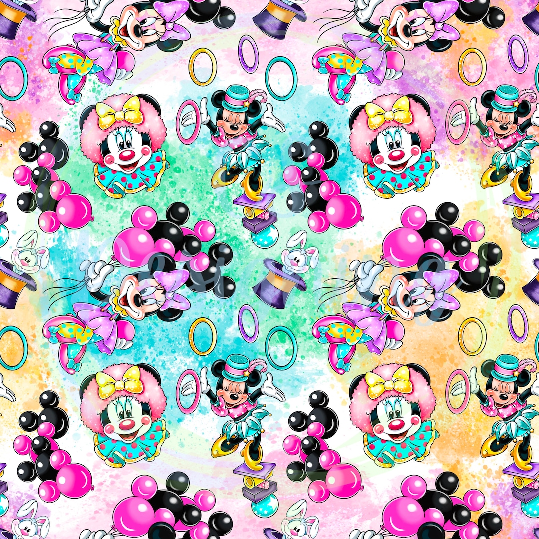 Magic Kingdom Seamless,mouse Friends,seamless Pattern,digital Paper ...