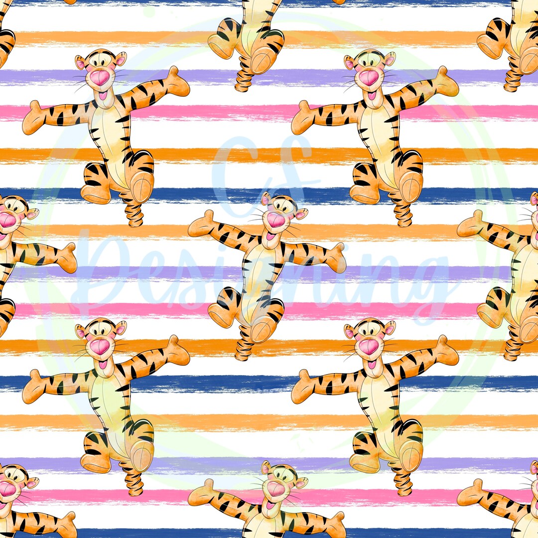Tigger Seamless,seamless Pattern,digital Paper,digital,paper,seamless ...