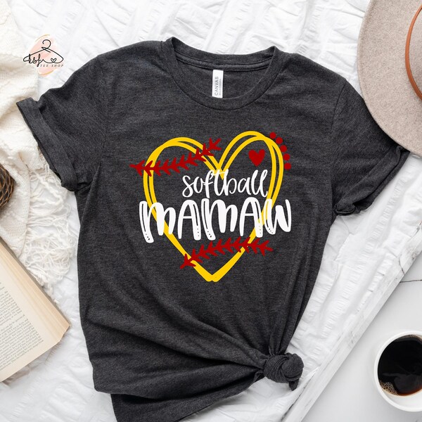 Softball Mamaw Shirt - Etsy
