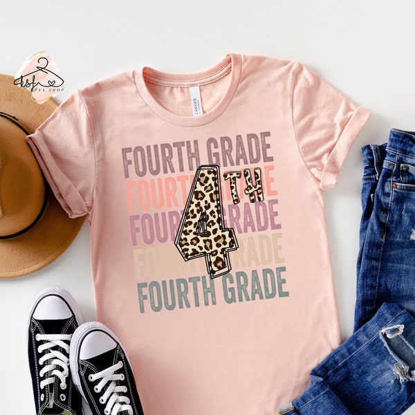 Back to School Shirt 4th Grade - Etsy