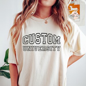 Comfort Colors Custom University T-shirt: Alumni Gift - Etsy