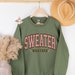 Sweater Weather Sweatshirt: Cozy Fall Outfit - Etsy