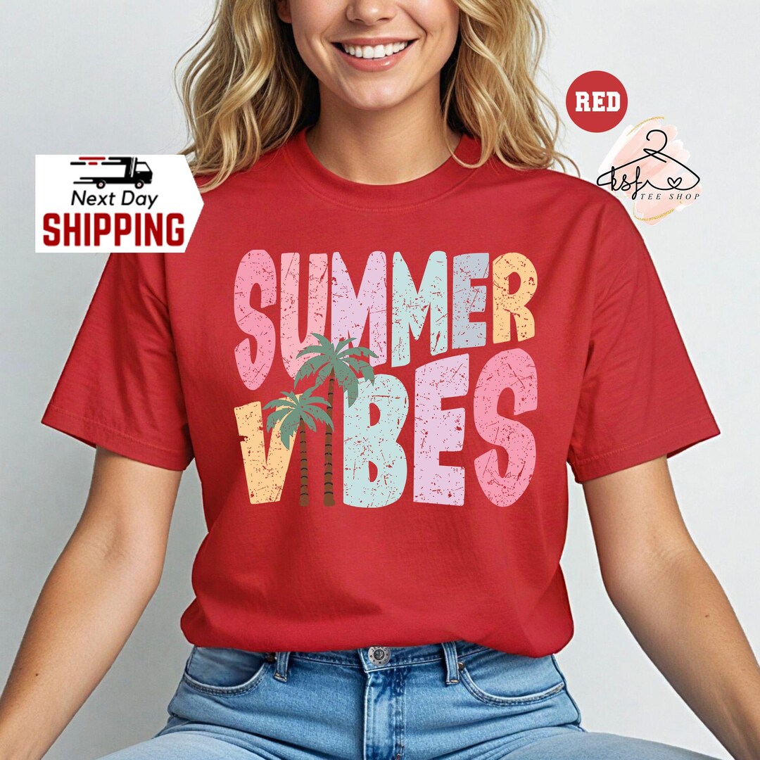 Summer Vibes Shirt, Summertime Shirt, Sunshine Shirt, Trendy Summer ...