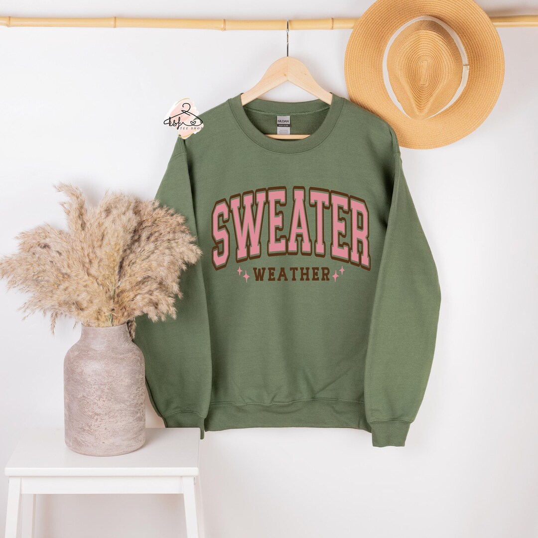Sweater Weather Sweatshirt: Cozy Fall Outfit - Etsy