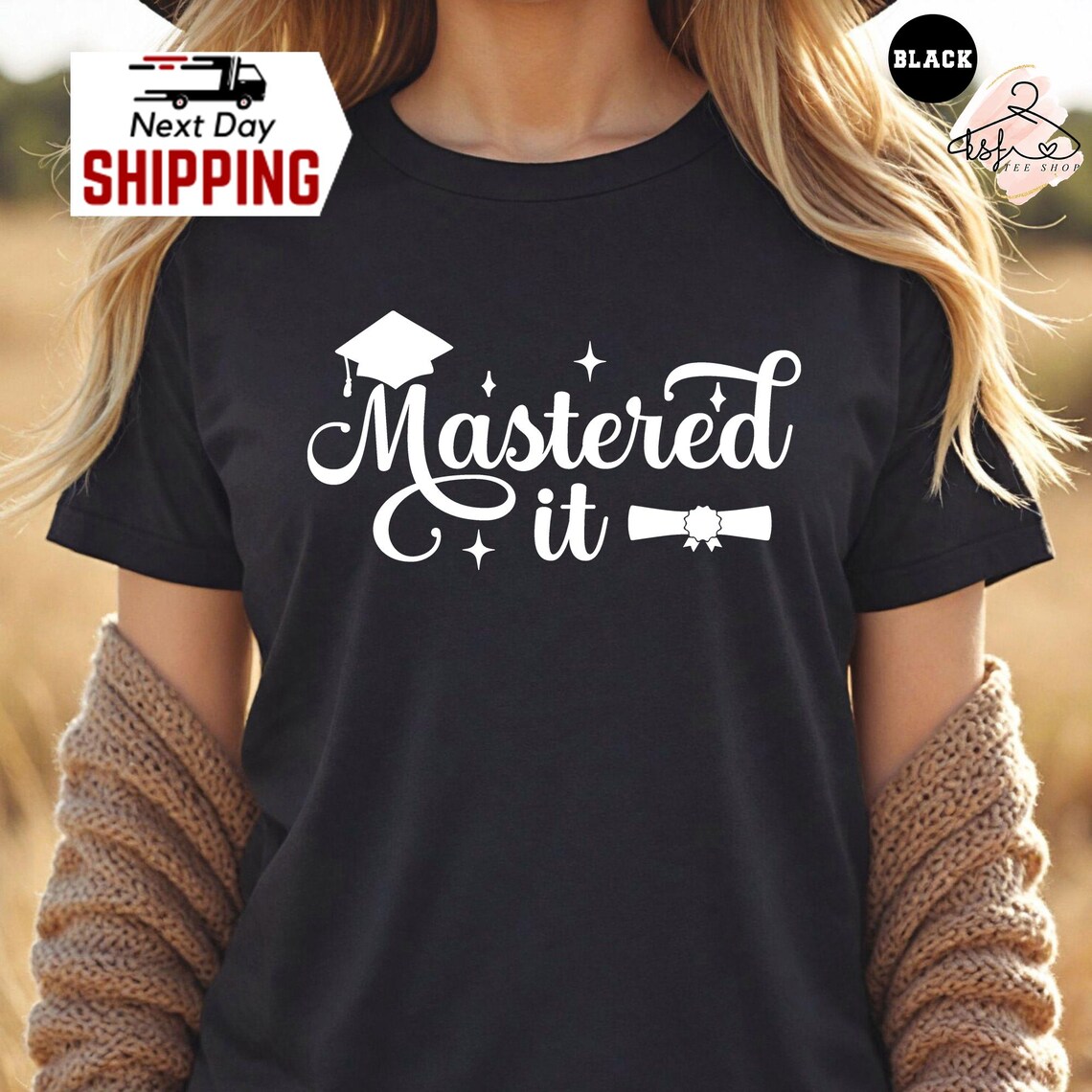 Mastered It Graduation Shirt: Masters Degree Gift - Etsy