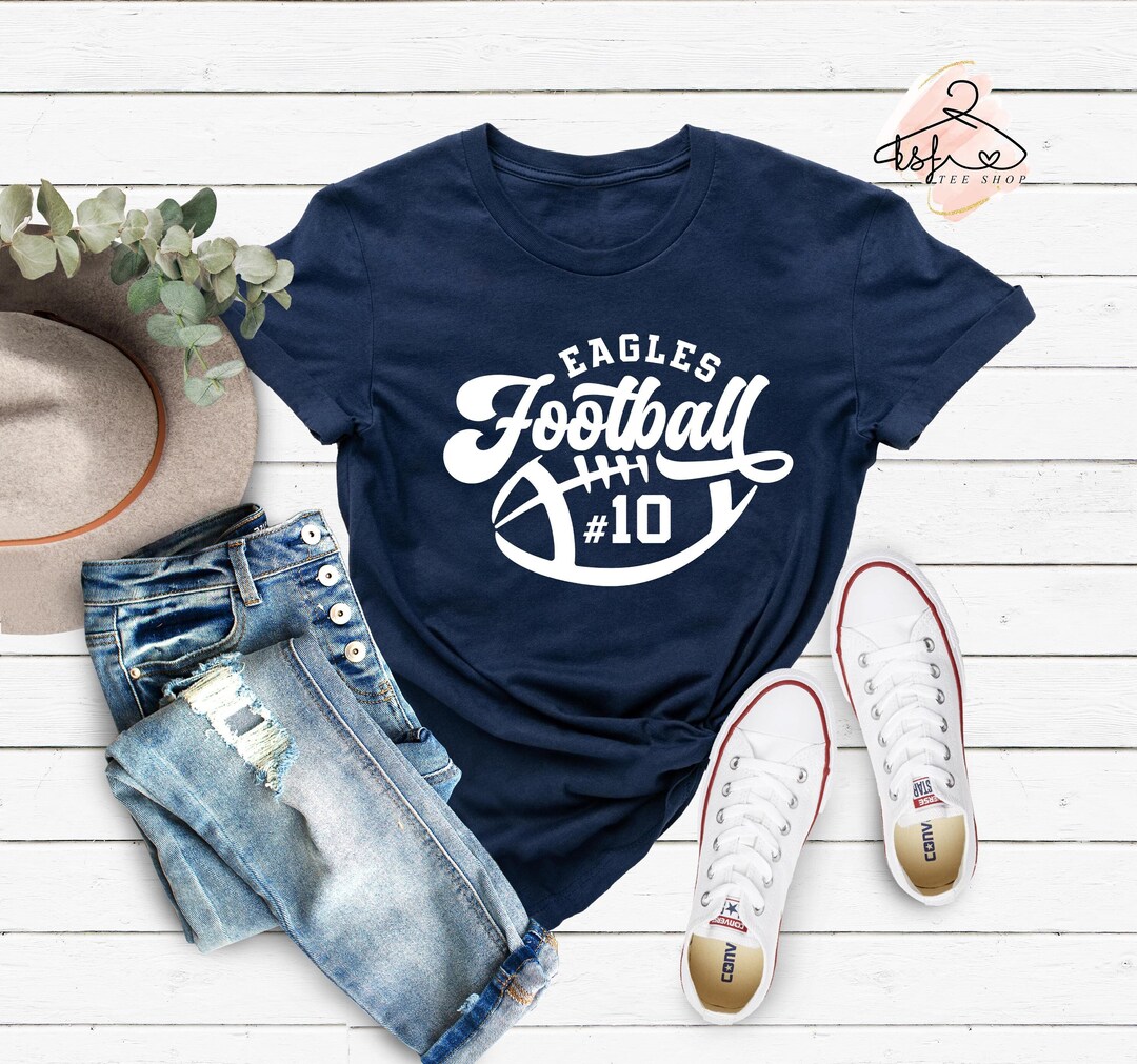 Custom Football Team Shirt: Personalized Game Day Sports Tee - Etsy