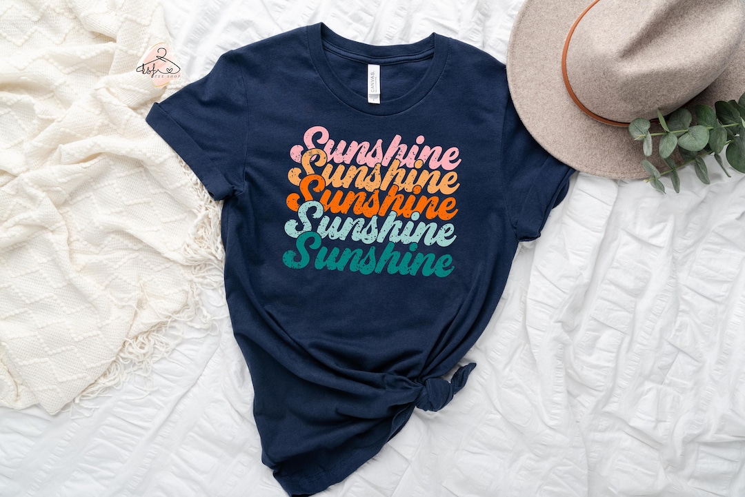 Retro Sunshine Shirt, Retro Sunshine T Shirt, Hiking Shirt, Summer ...