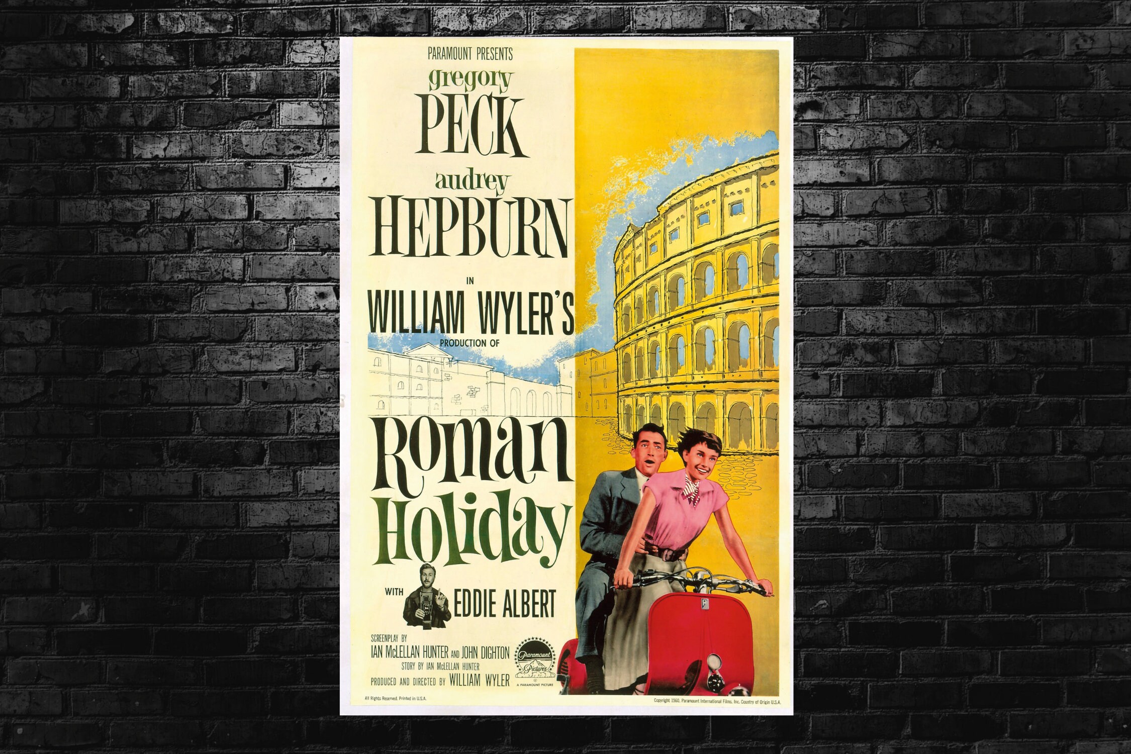 Audrey Hepburn Roman Holiday Poster