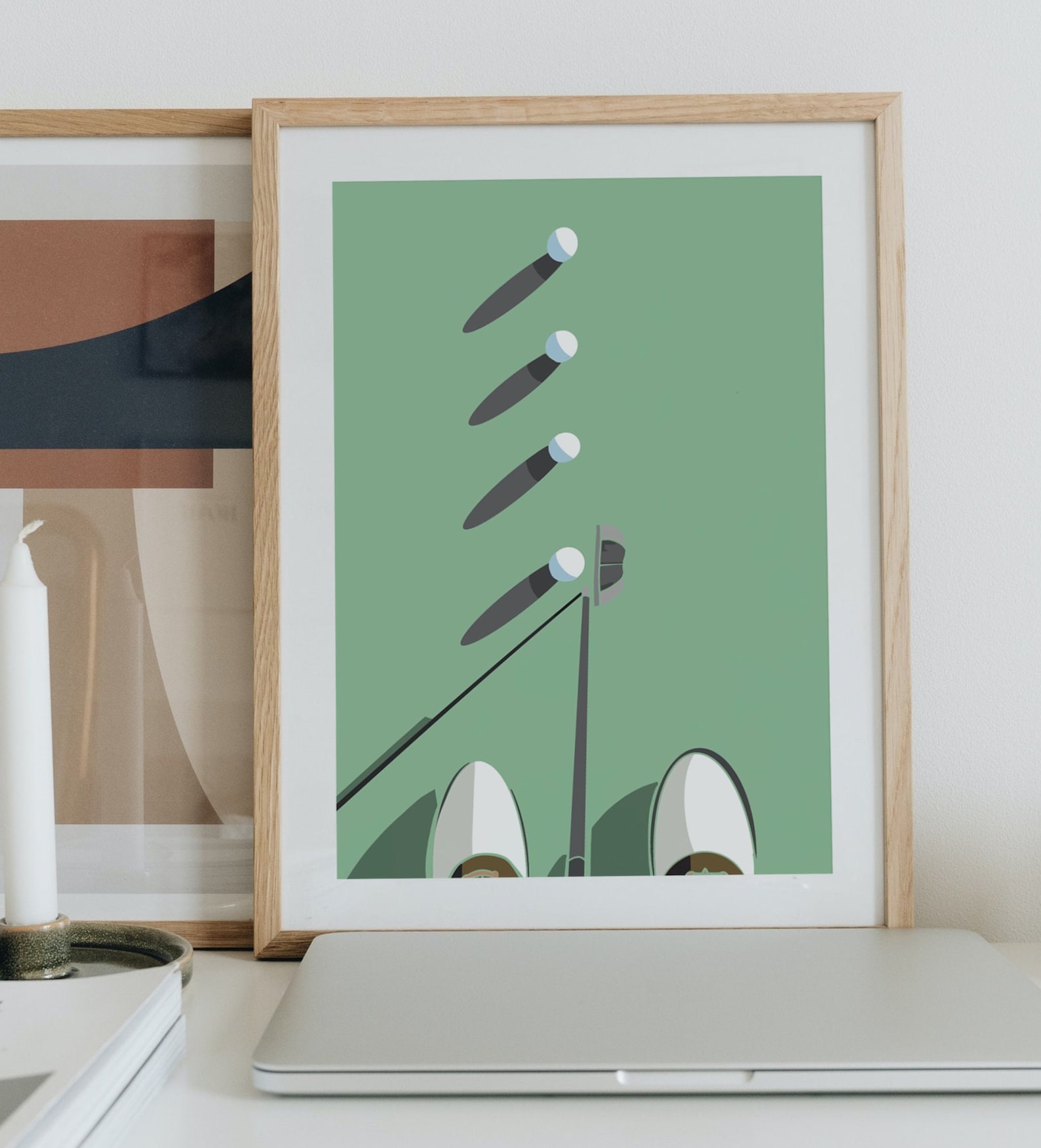 Golf Artwork, Golfers Art Print, Golfing and Putting Wall Home Decor ...