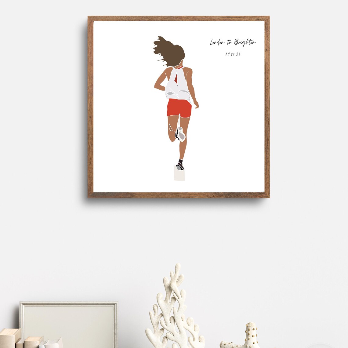 Love Running Runners Art Print Gift | Marathon Runner Picture Support ...