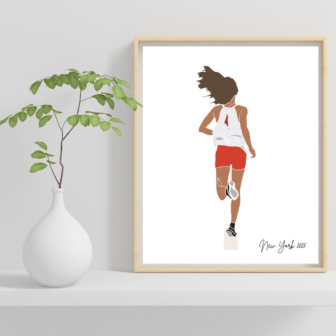 Love Running Runners Art Print Gift | Marathon Runner Picture Support ...