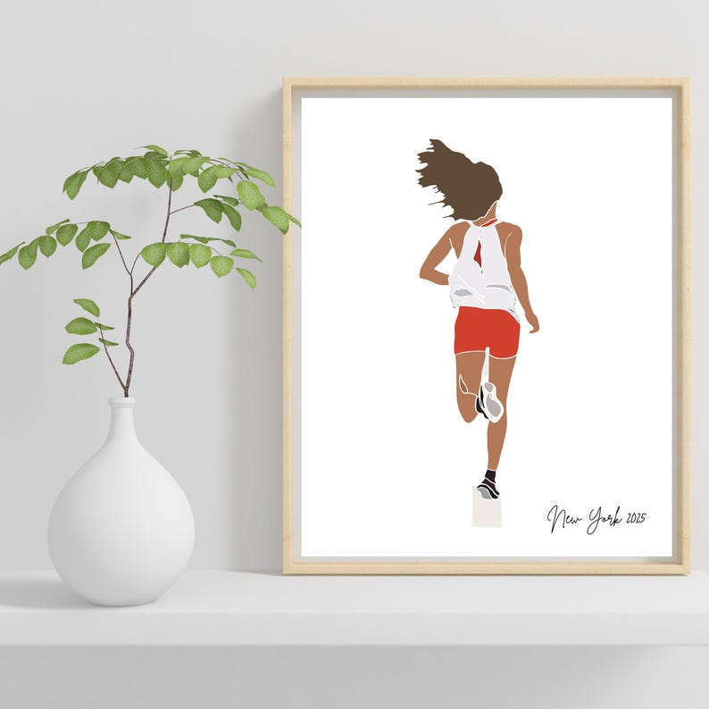 Best Gift for Runners | Marathon Runner Picture Present | Running Home ...