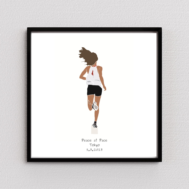 Best Gift for Runners | Marathon Runner Picture Present | Running Home ...
