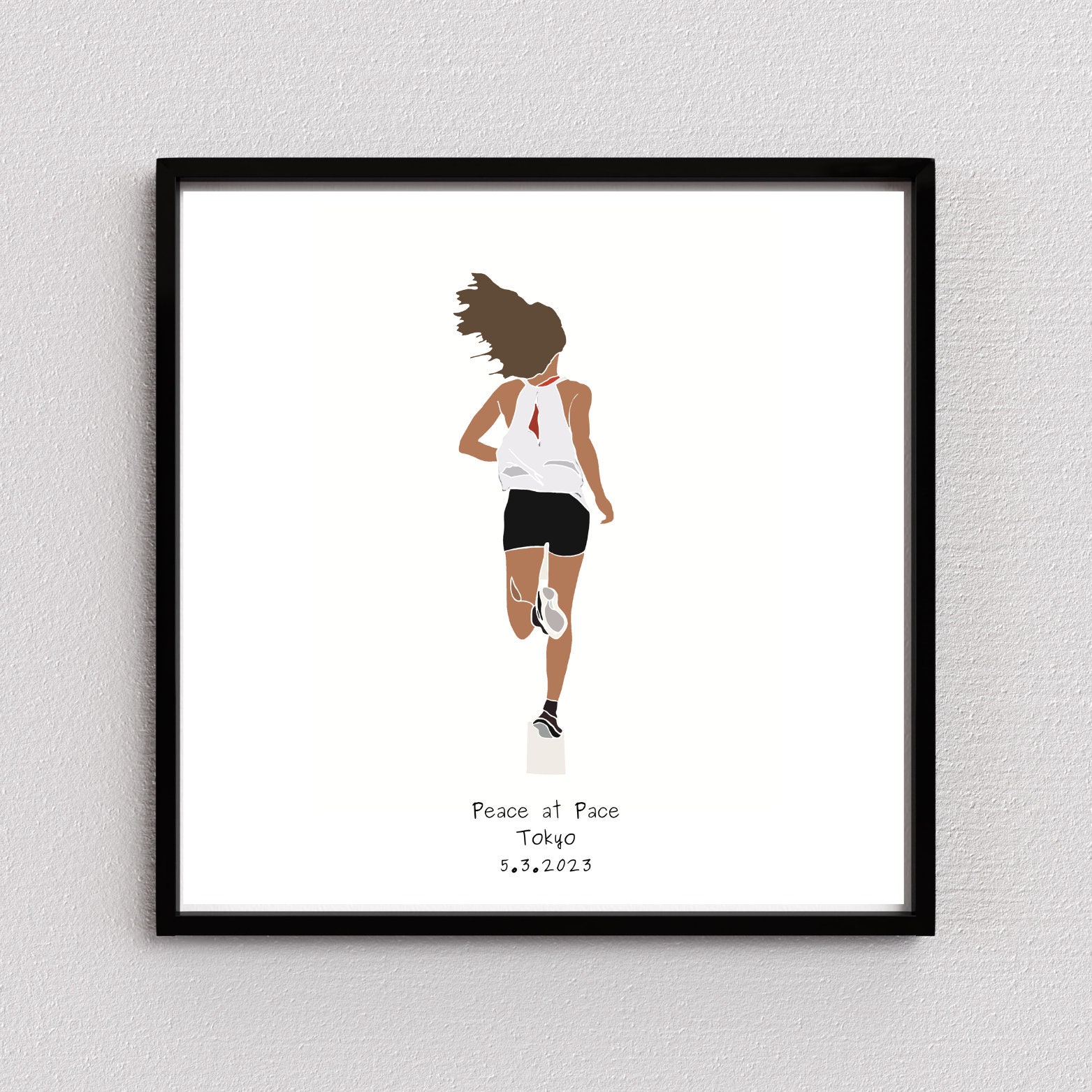 Best Gift for Runners | Marathon Runner Picture Present | Running Home ...
