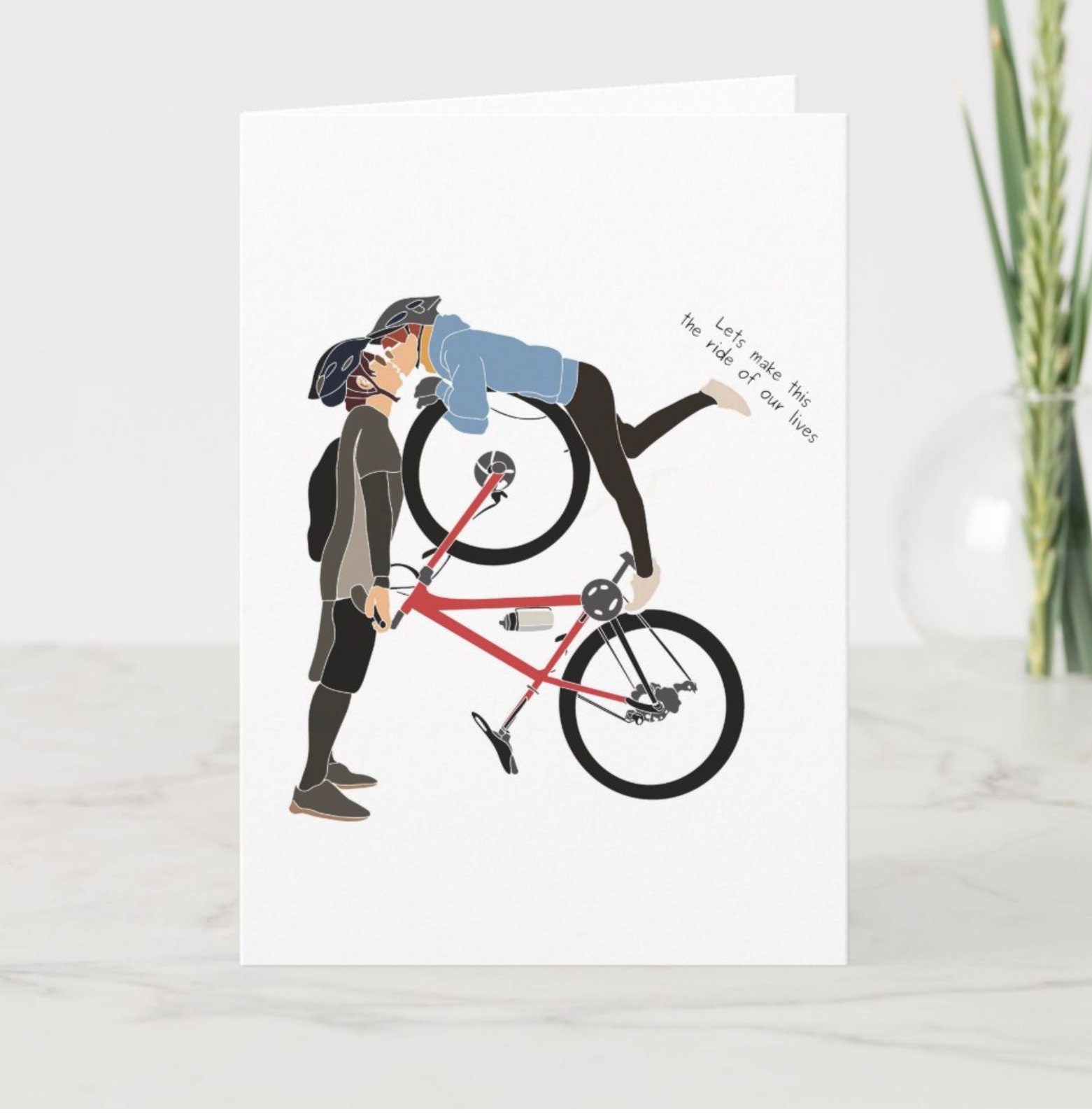 Congratulations Cyclist Card Love Bikes Cycling Anniversary Engagement ...