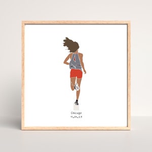 Love Running Runners Art Print Gift | Marathon Runner Picture Support ...
