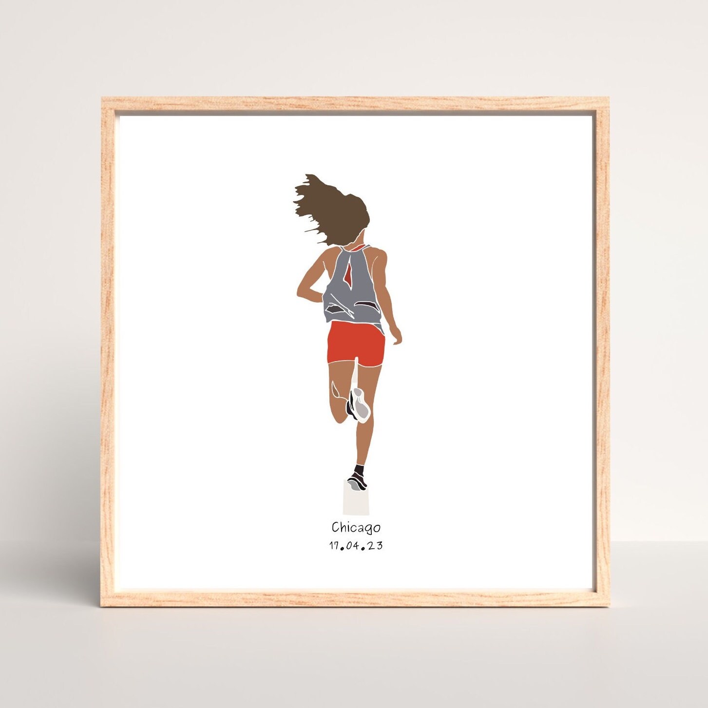 Best Gift for Runners | Marathon Runner Picture Present | Running Home ...