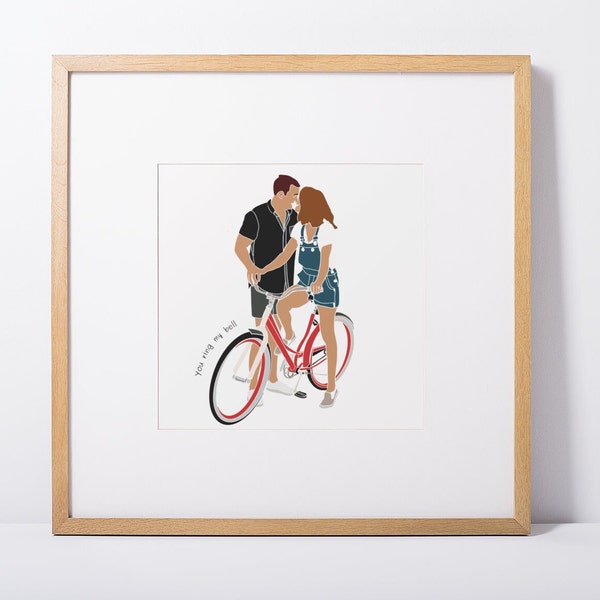 Bike Picture Kissing - Etsy