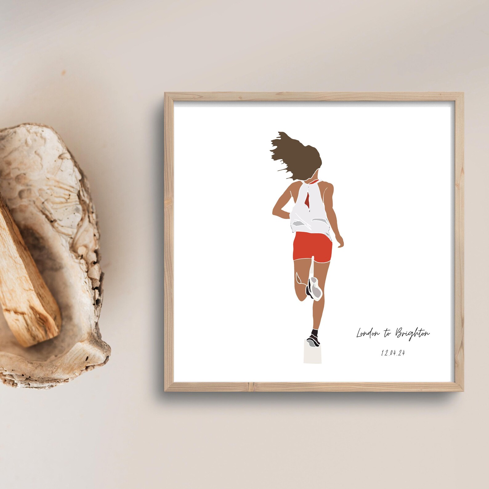 Love Running Runners Art Print Gift | Marathon Runner Picture Support ...