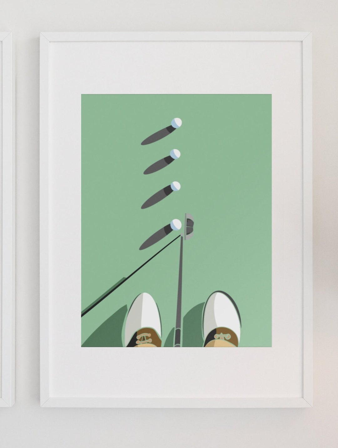 Golf Artwork, Golfers Art Print, Golfing and Putting Wall Home Decor ...