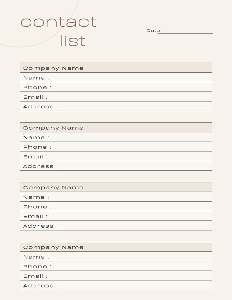 Daily Digital Planner, Instant Download, Printable, Undated Planner ...