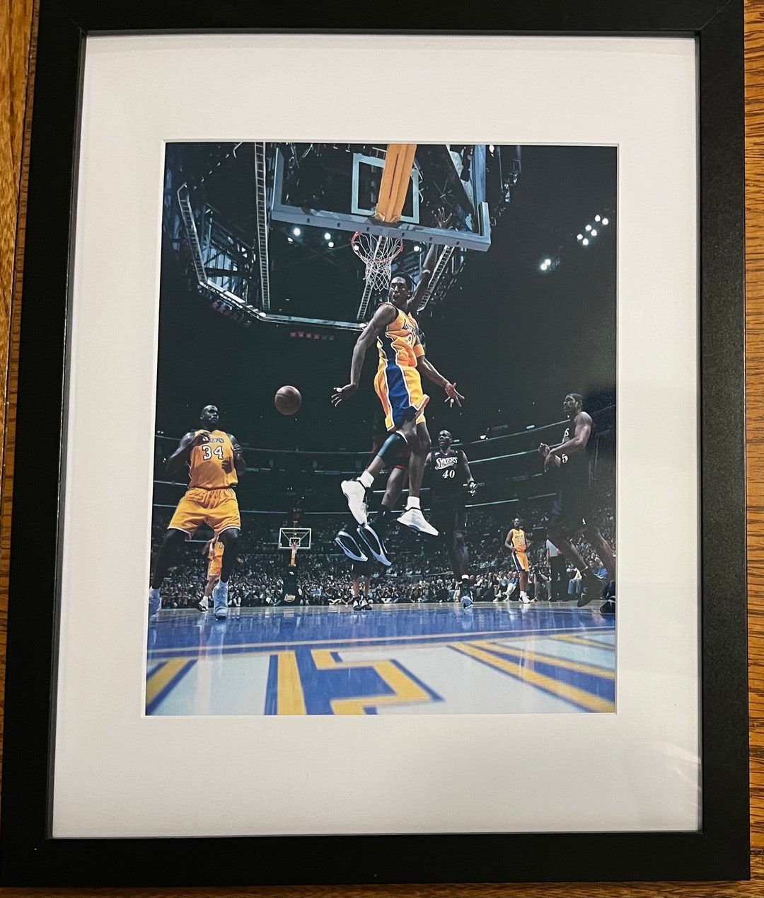New 8 X 10 Framed and Matted Color Photo of Los Angeles Lakers Legand ...