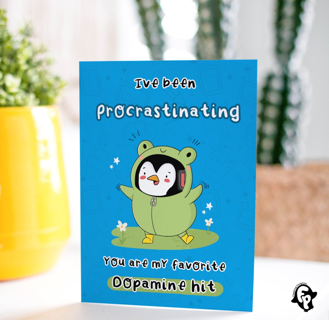 A6 ADHD Dopamine Funny Birthday Card Autism Valentines - Etsy