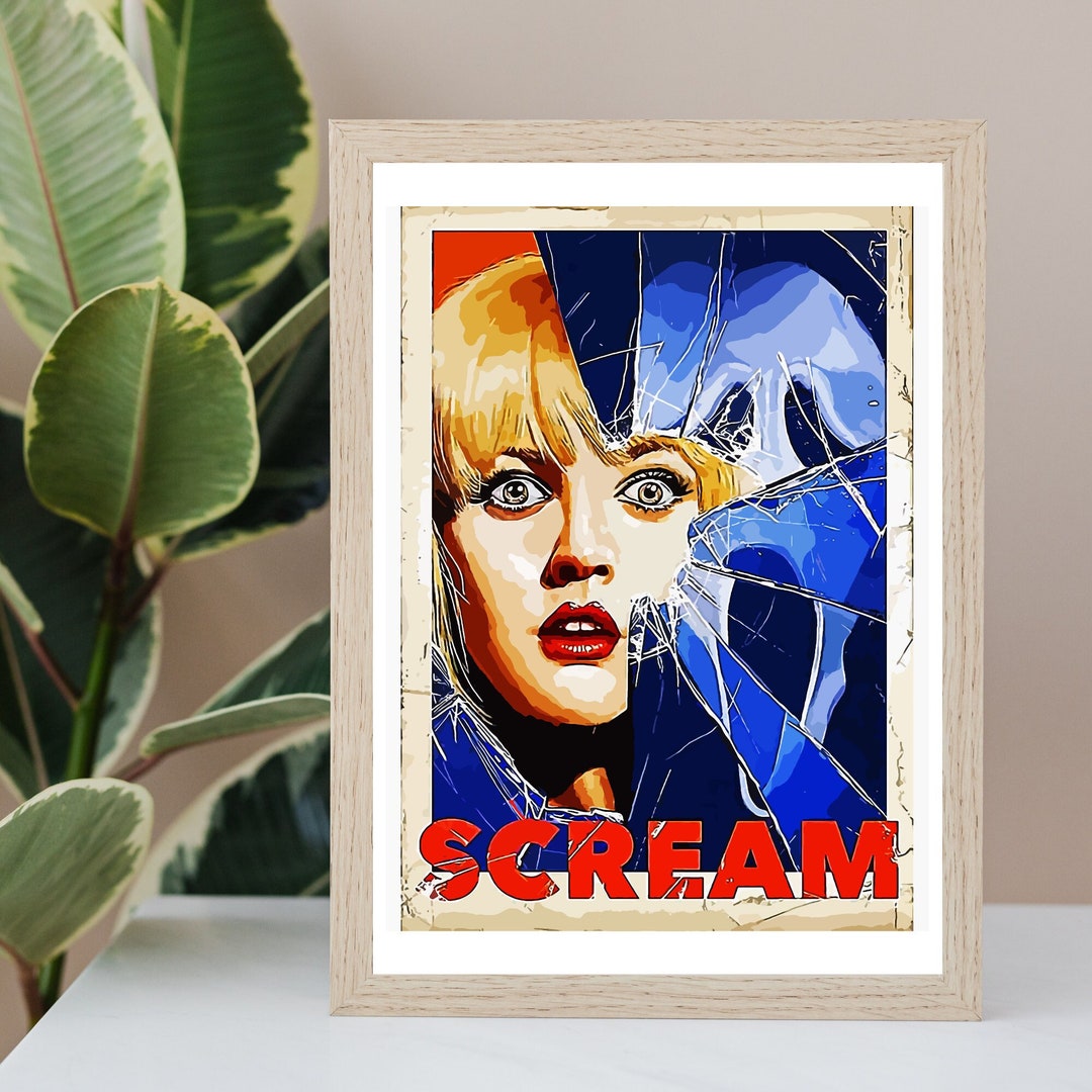 Scream Digital Art Poster Print Printable Wall Art Horror Movie Photo ...