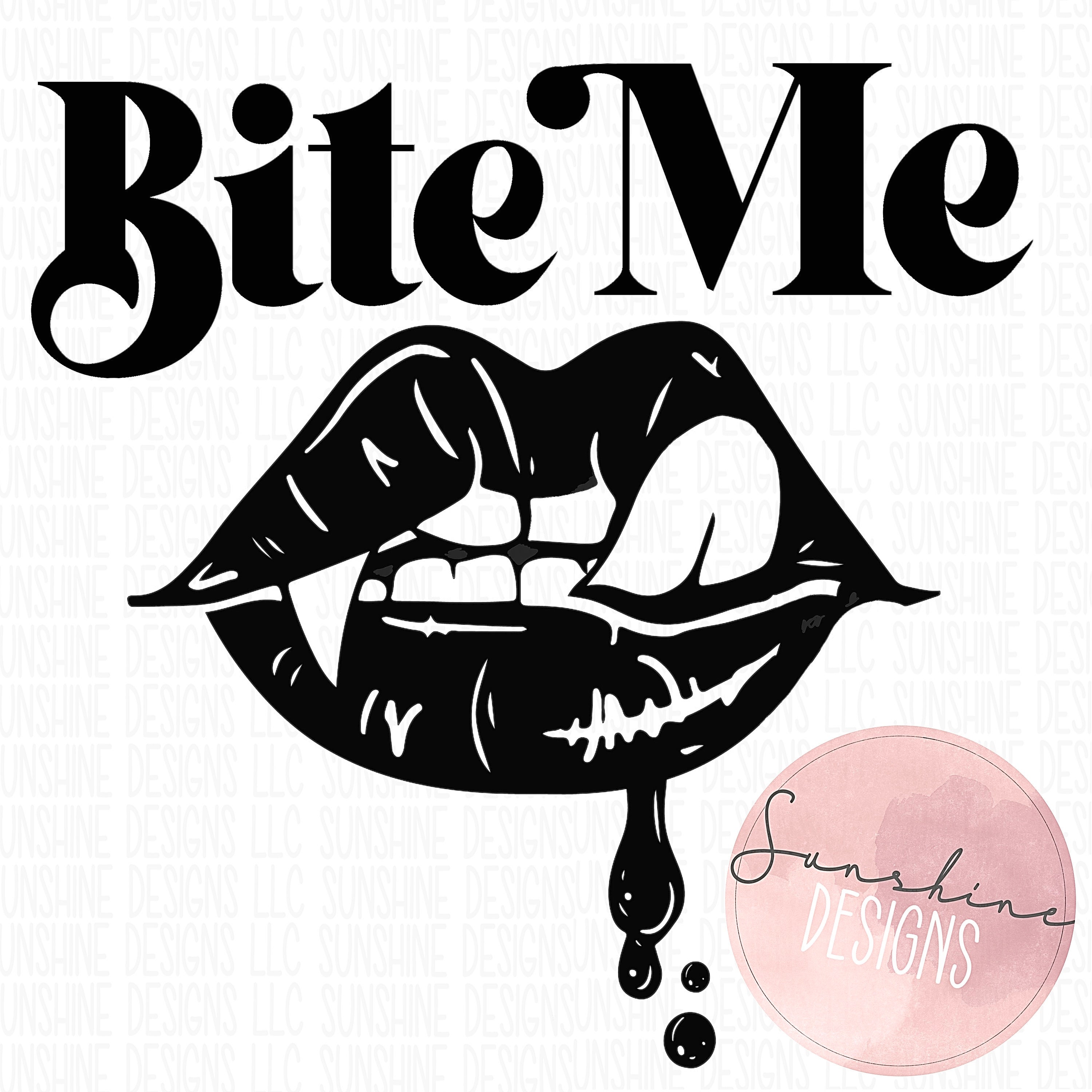 Bite Me Vampire PNG Download File - Etsy