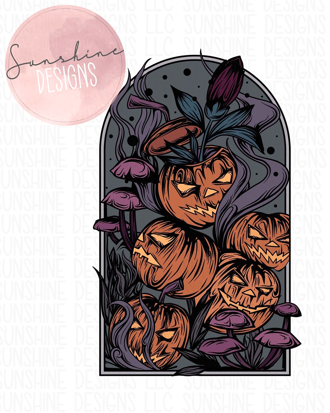 Spooky Pumpkin Window Instant Download Png File - Etsy