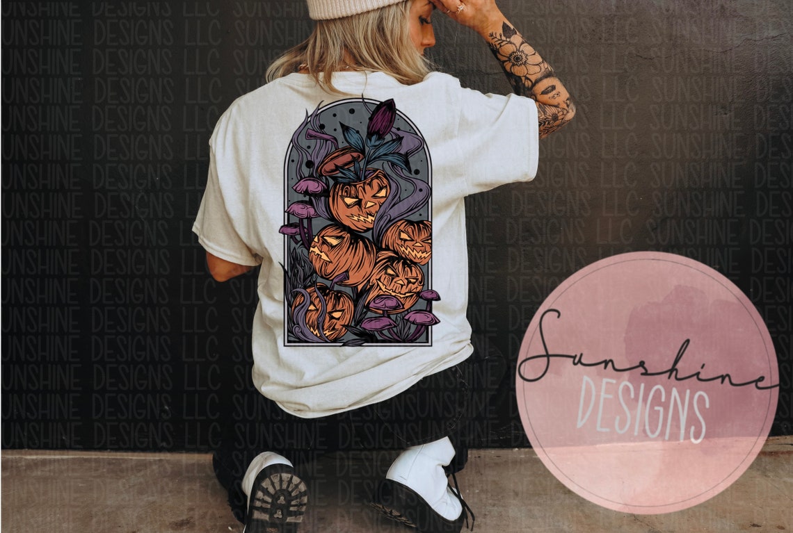 Spooky Pumpkin Window Instant Download Png File - Etsy