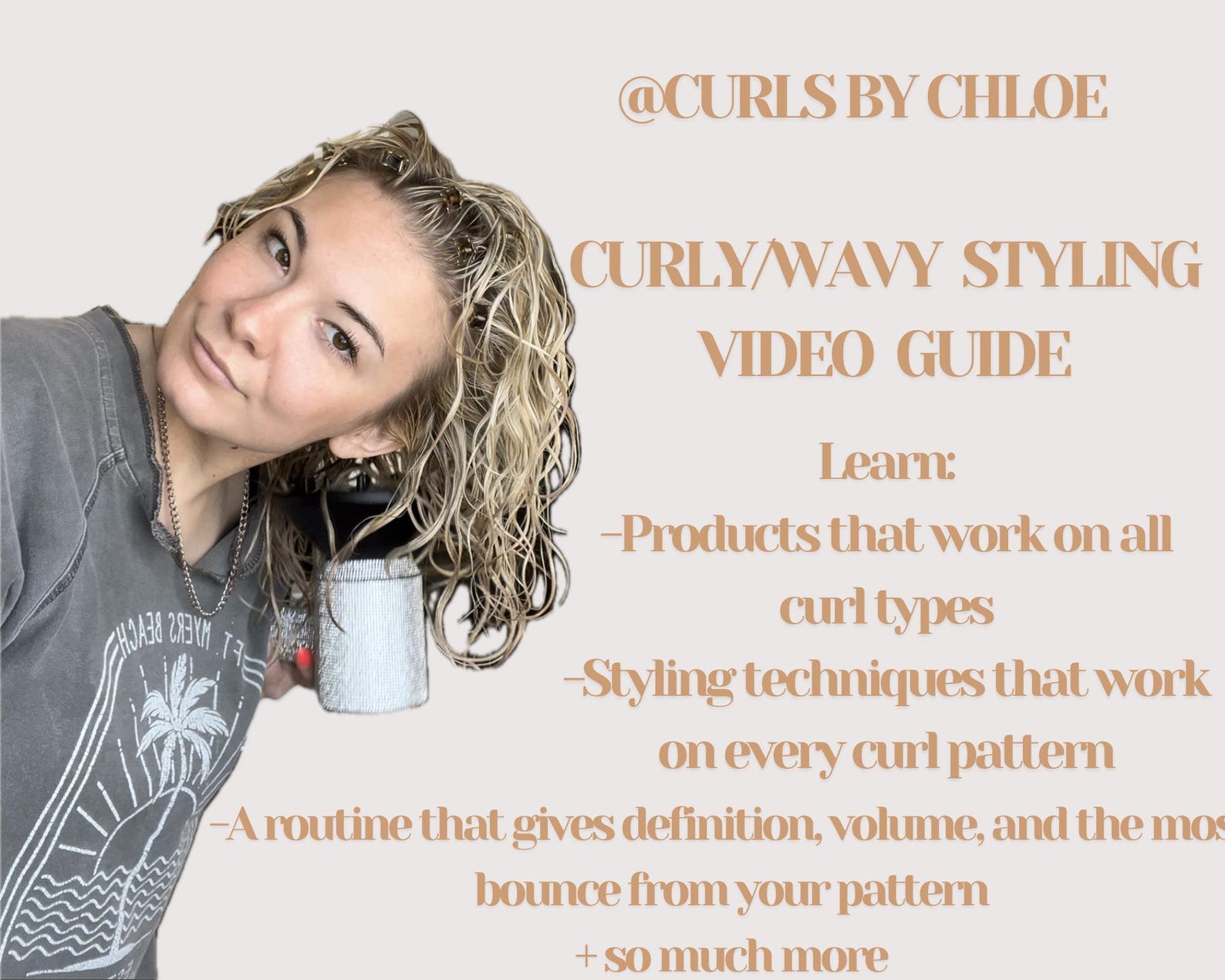 CURLY HAIR VIDEO Guide | Wavy Hair Styling Tutorial | Wavy Hair Styling ...